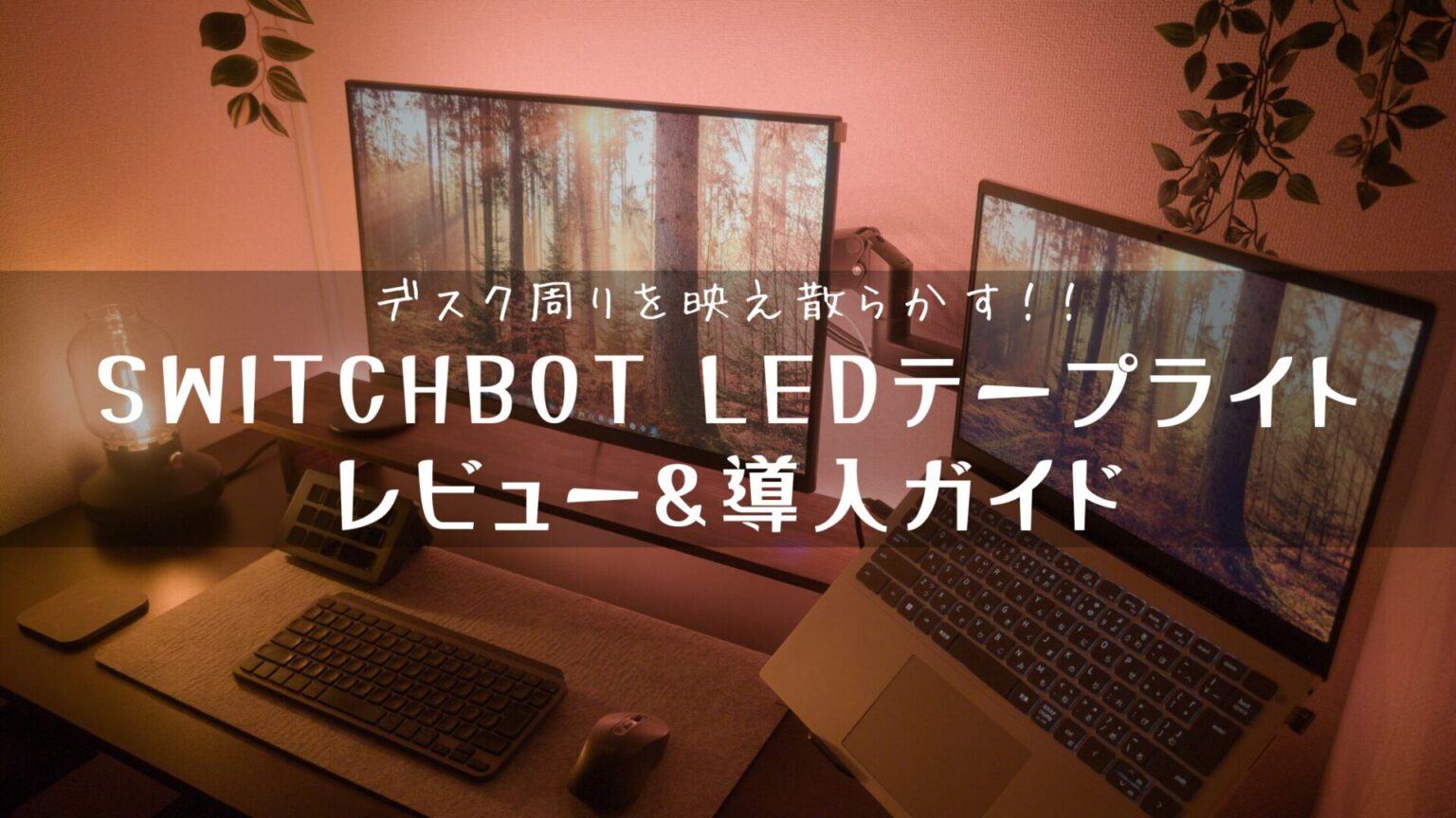 SwitchBot LEDテープライト レビュー&設置方法！工具不要でデスクを映え散らかす！ | KAKUTOUGI.net（格闘技.net）